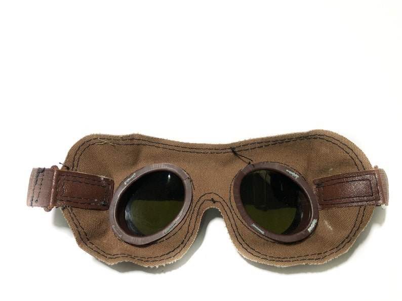 1940s Pilot Leather Goggle Burning Man Goggle - Etsy