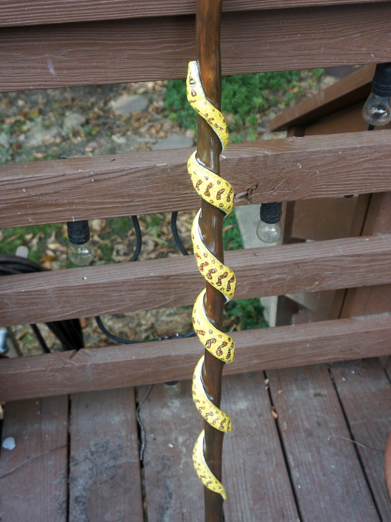 Painted Snake Walking Stick Young Green Tree Python - Etsy