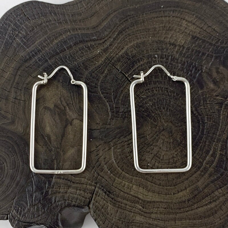 Rectangle Hoops - Etsy
