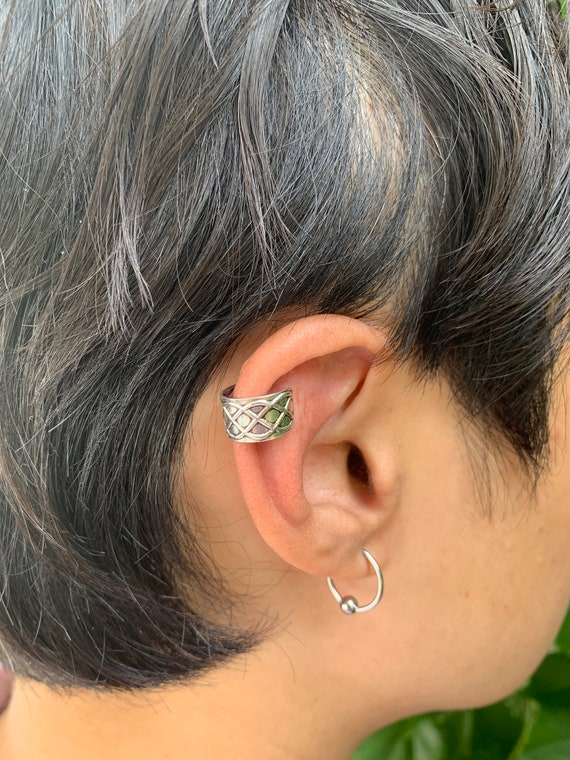 Etsy silver ear cuff store