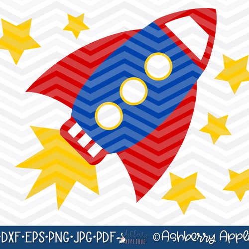 Rocket Clipart Rocketship SVG Vector Rocket Cut File for - Etsy