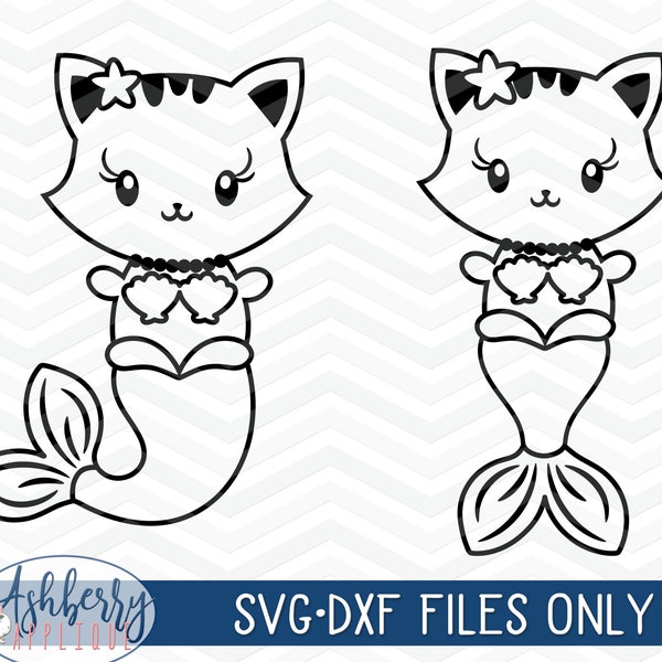Cat Mermaid - Etsy