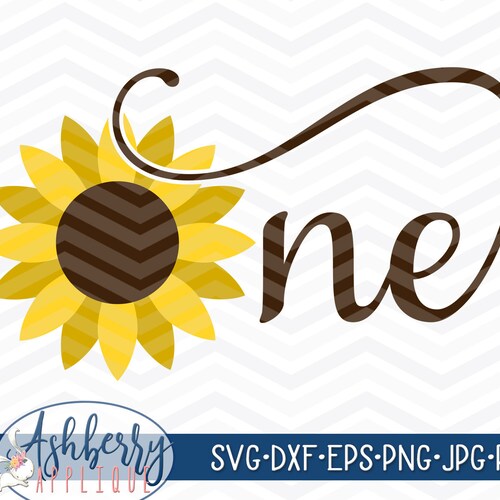 One Sunflower First Birthday Instant Digital Download - Etsy