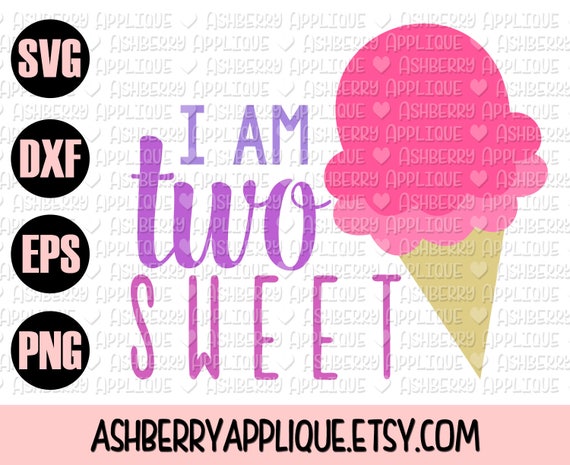 Two Sweet SVG/DXF Cut File Instant Download Vector Clipart | Etsy
