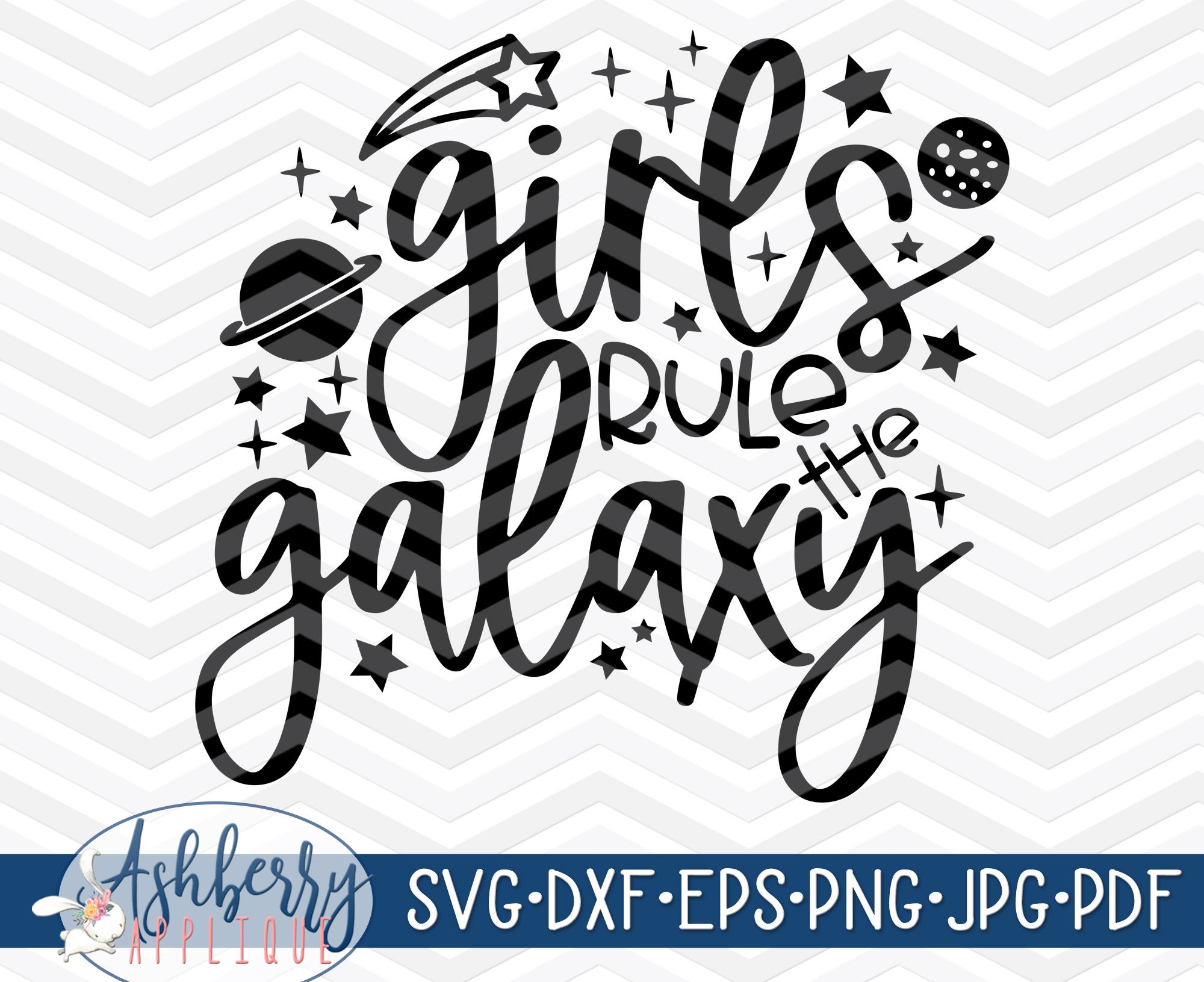 Girls Rule the Galaxy SVG/DXF Cut File téléchargement - Etsy France