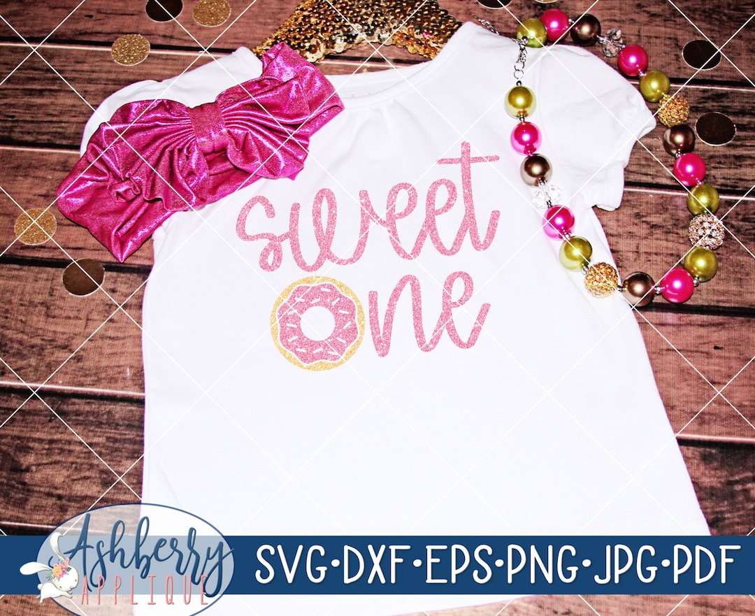Sweet One Donut SVG/DXF Cut File, Instant Download, Printable, Vector ...