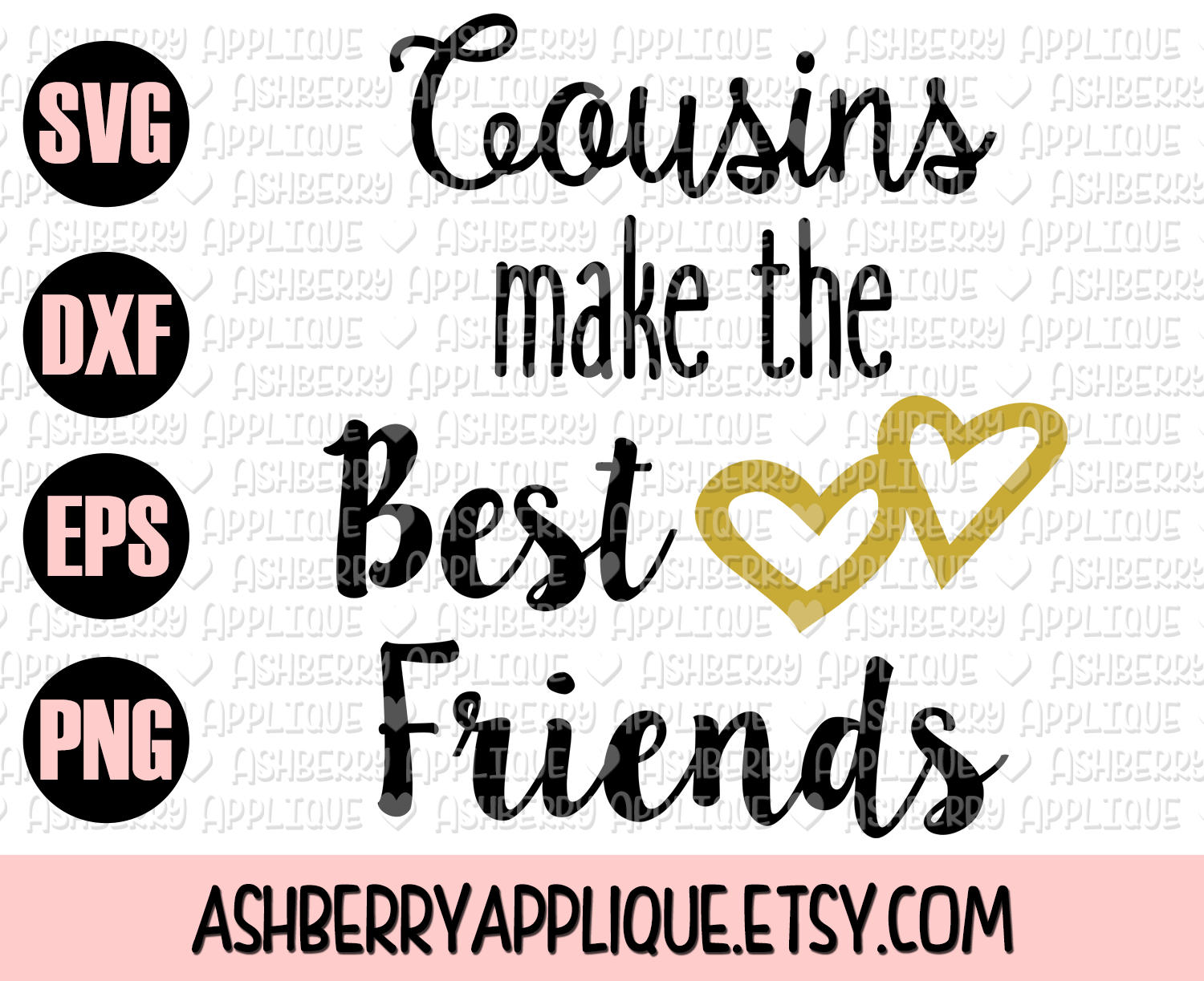 Cousins Make the Best Friends SVG/DXF Cut File Instant | Etsy