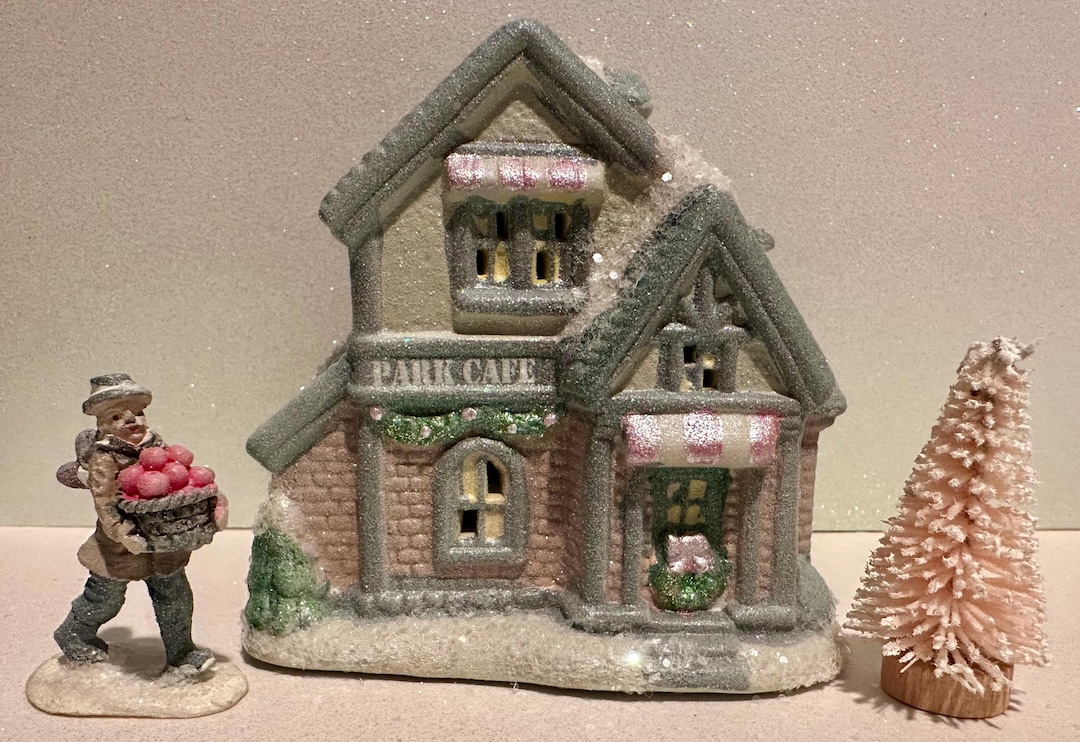 Cobblestone Corners Christmas Village Cafe Set - Etsy