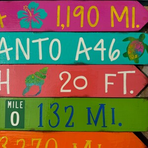 INDIVIDUAL Directional Sign, Thick Direction Sign Post, Custom Travel ...