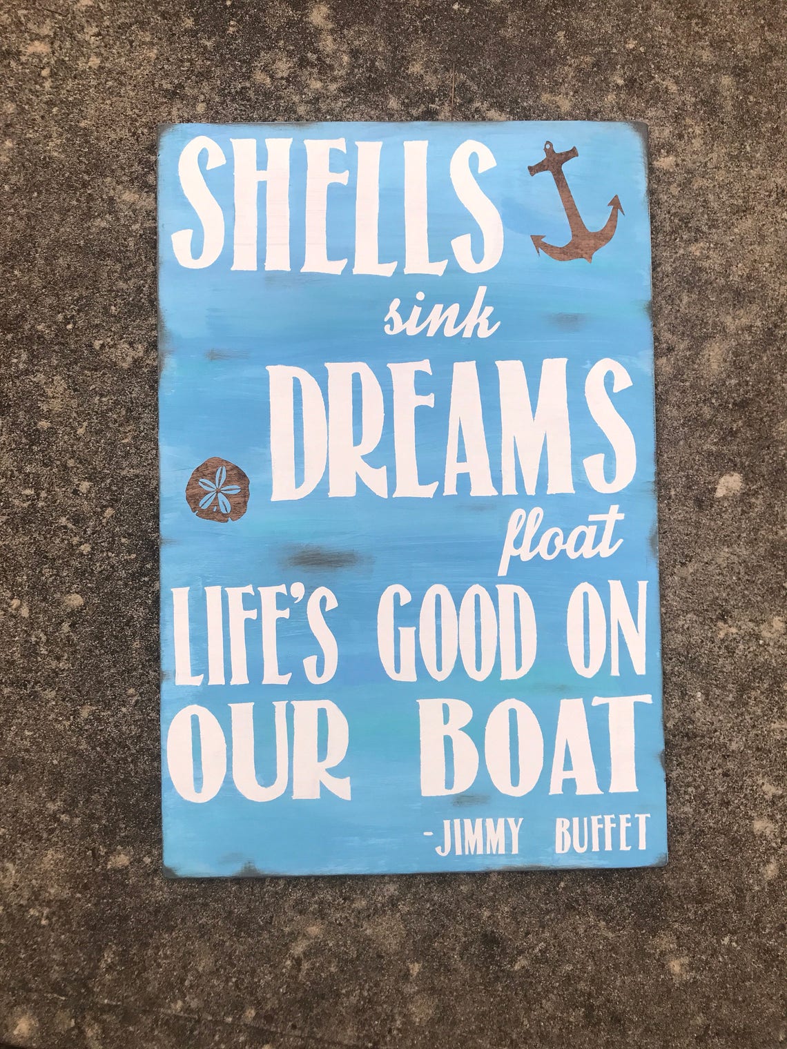 Jimmy Buffet Wood Sign Shells Sink Dreams Float Life's | Etsy Jimmy Buffet Wood Sign Shells Sink Dreams Float Life's | Etsy