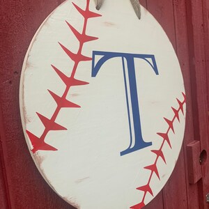 Baseball Welcome Front Door Wood Sign, Baseball Coach Gift, Hanger ...