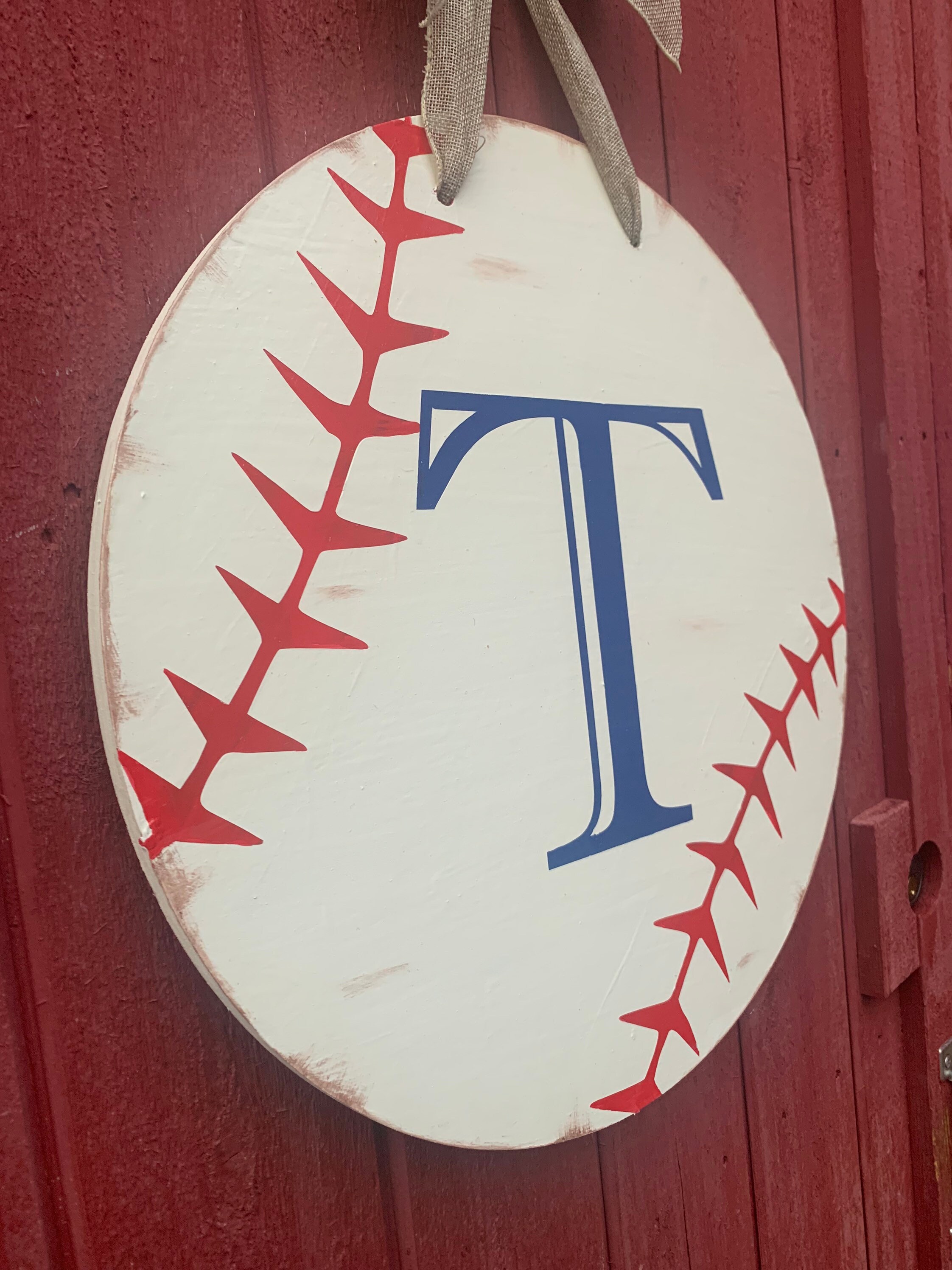 Baseball Welcome Front Door Wood Sign Baseball Coach Gift | Etsy