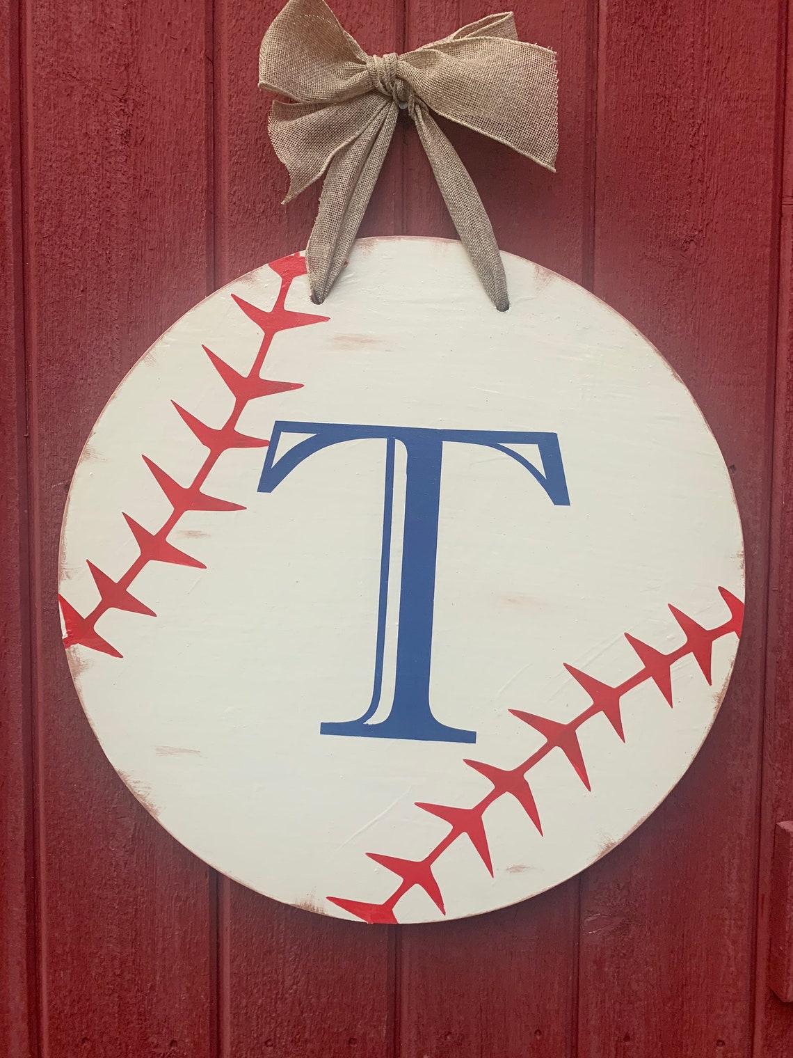 Baseball Welcome Front Door Wood Sign Baseball Coach Gift | Etsy