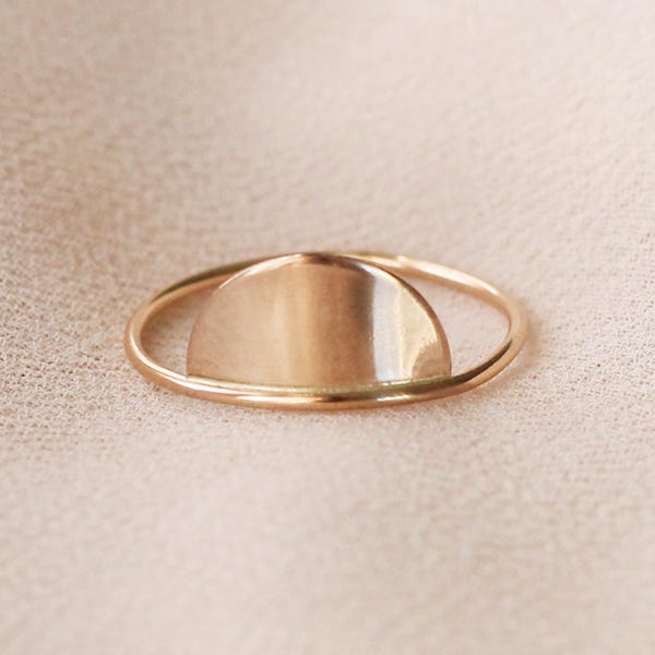 Half Circle Ring - Etsy