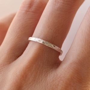 Hand Stamped Sunshine Ring, 14K Gold Filled Stacking Band, You Are My ...
