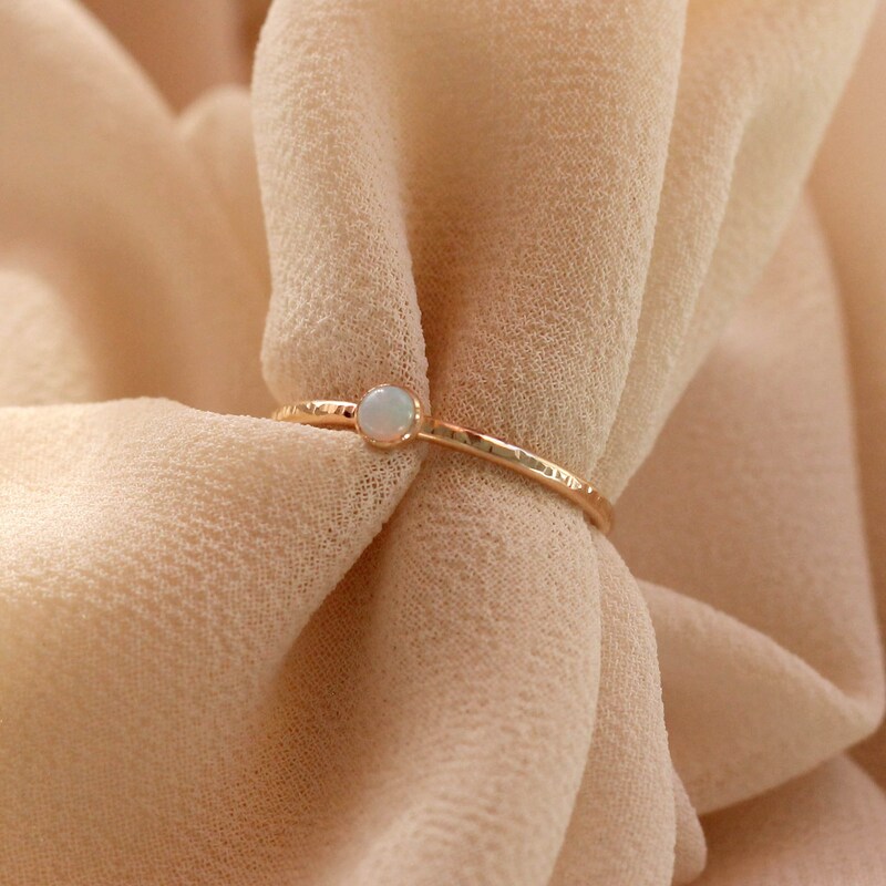 Small Stone Ring - Etsy