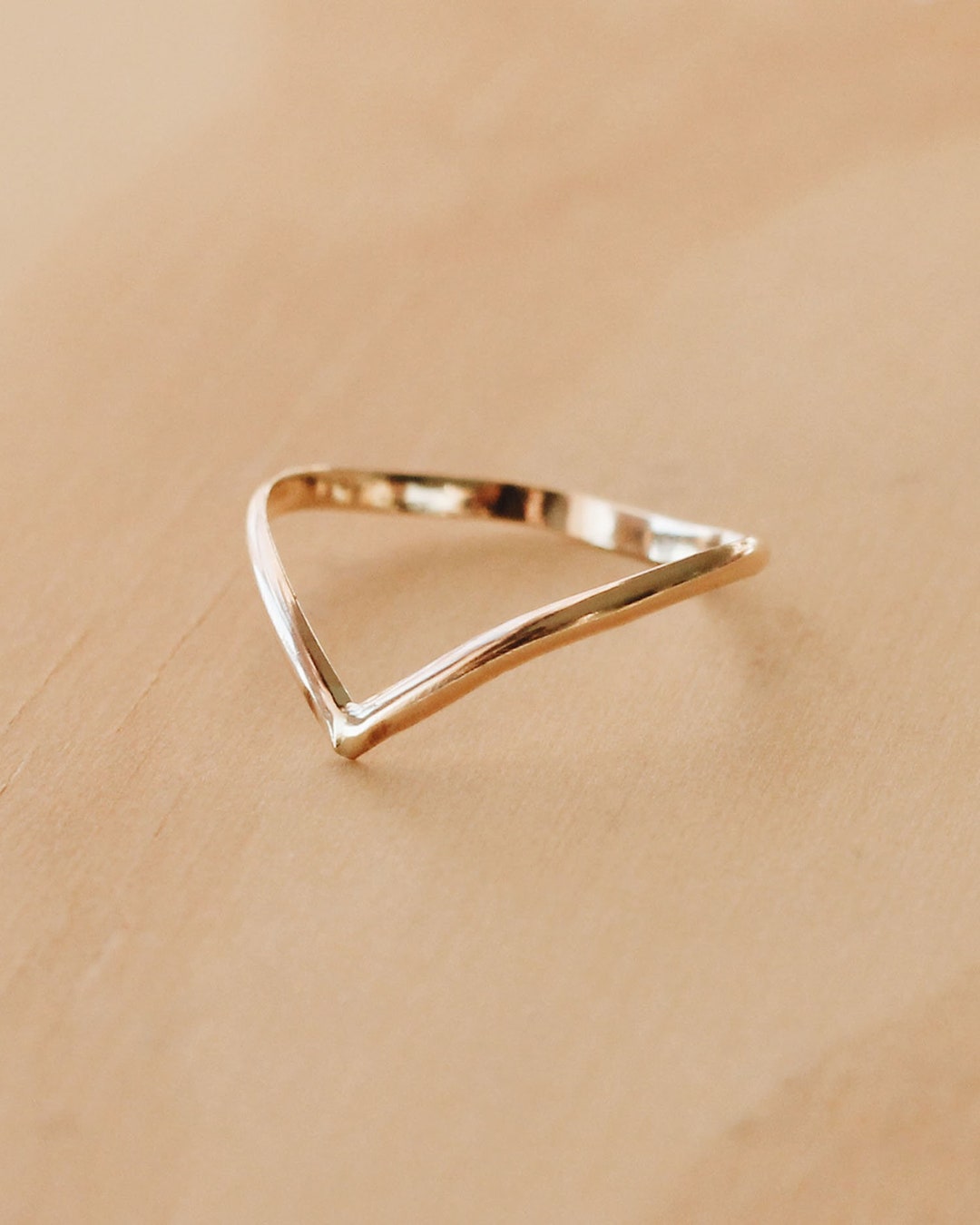 Chevron Ring Curve Ring V Ring Curve Band 12K Gold Filled - Etsy