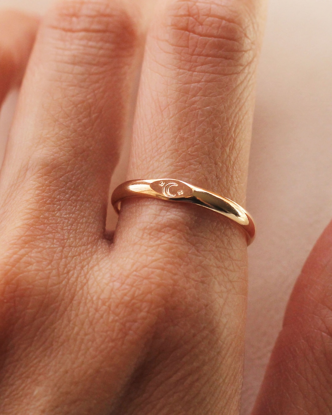 Signet Ring Symbols Ring 12K Gold Filled R1318 - Etsy