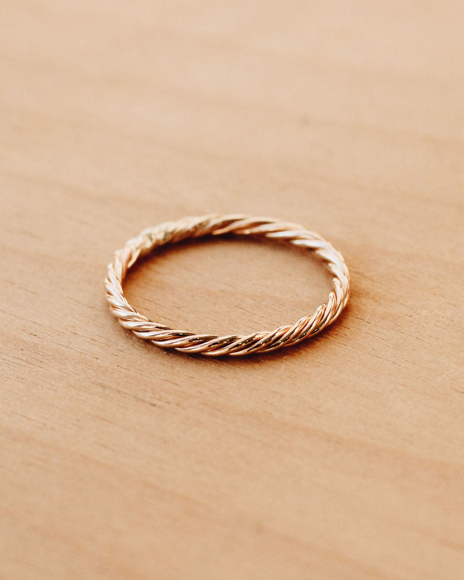 R1257 12K Gold Filled Thick Twist Rope Ring | Etsy