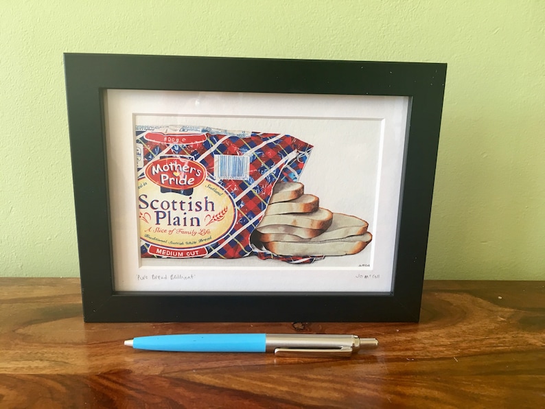 Scottish Plain Loaf Mothers Pride Painting, 'pure Bread Brilliant ...