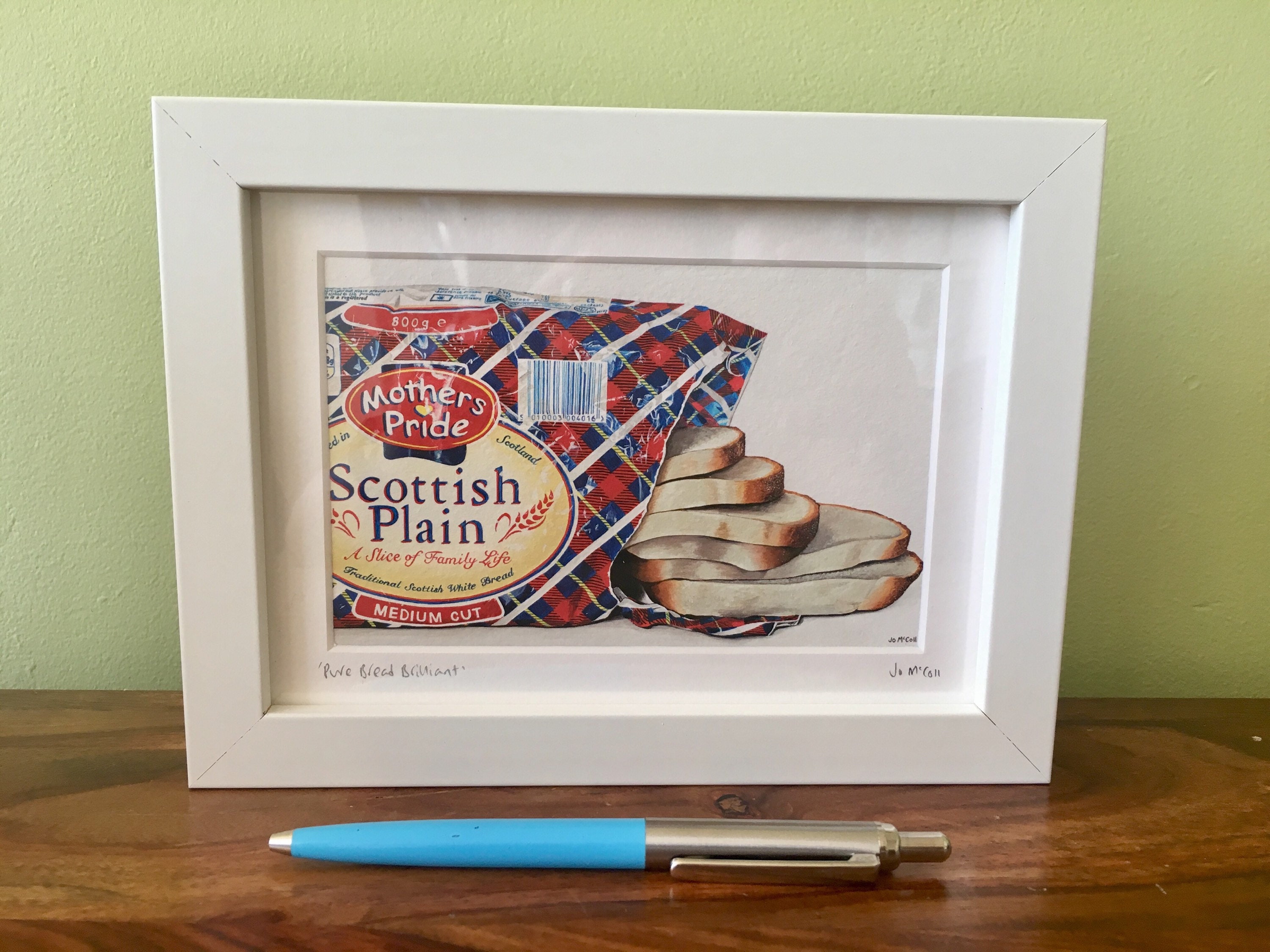 Scottish Plain Loaf Mothers Pride Painting 'pure Bread - Etsy