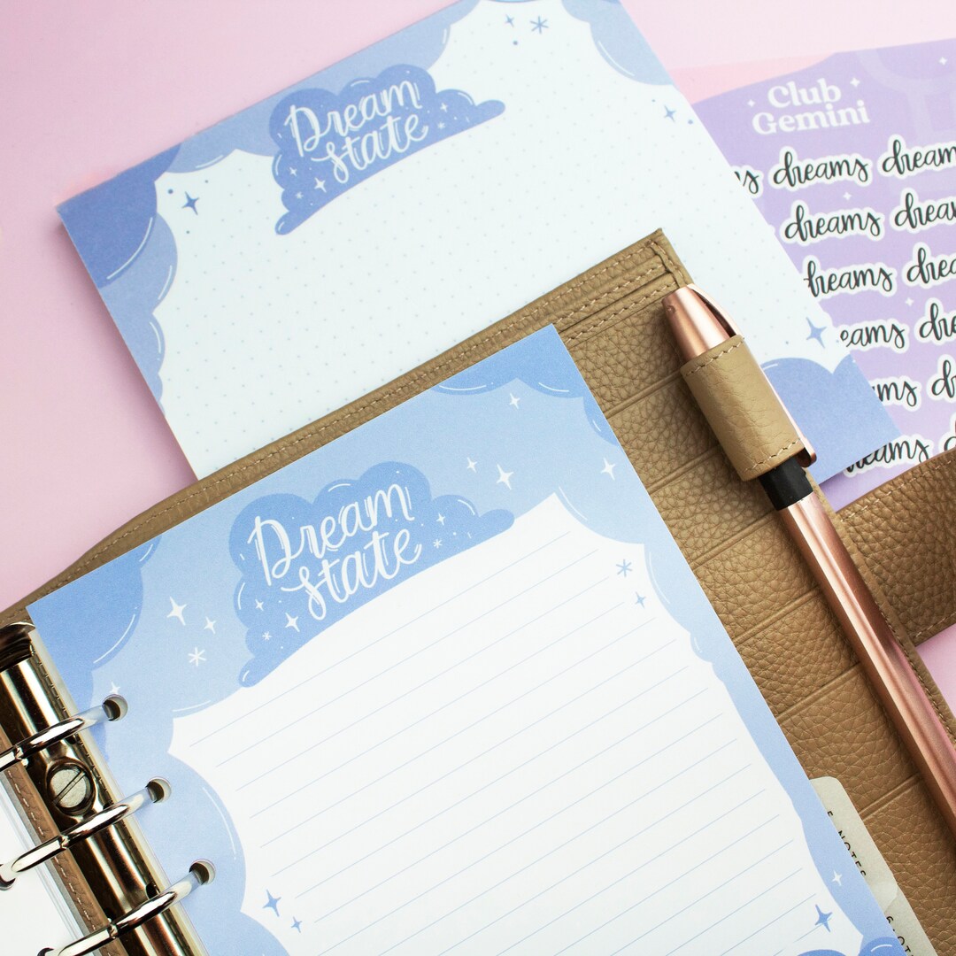 Cloud Themed Printable Planner Inserts in Light Blue, 6 Sizes | Line ...