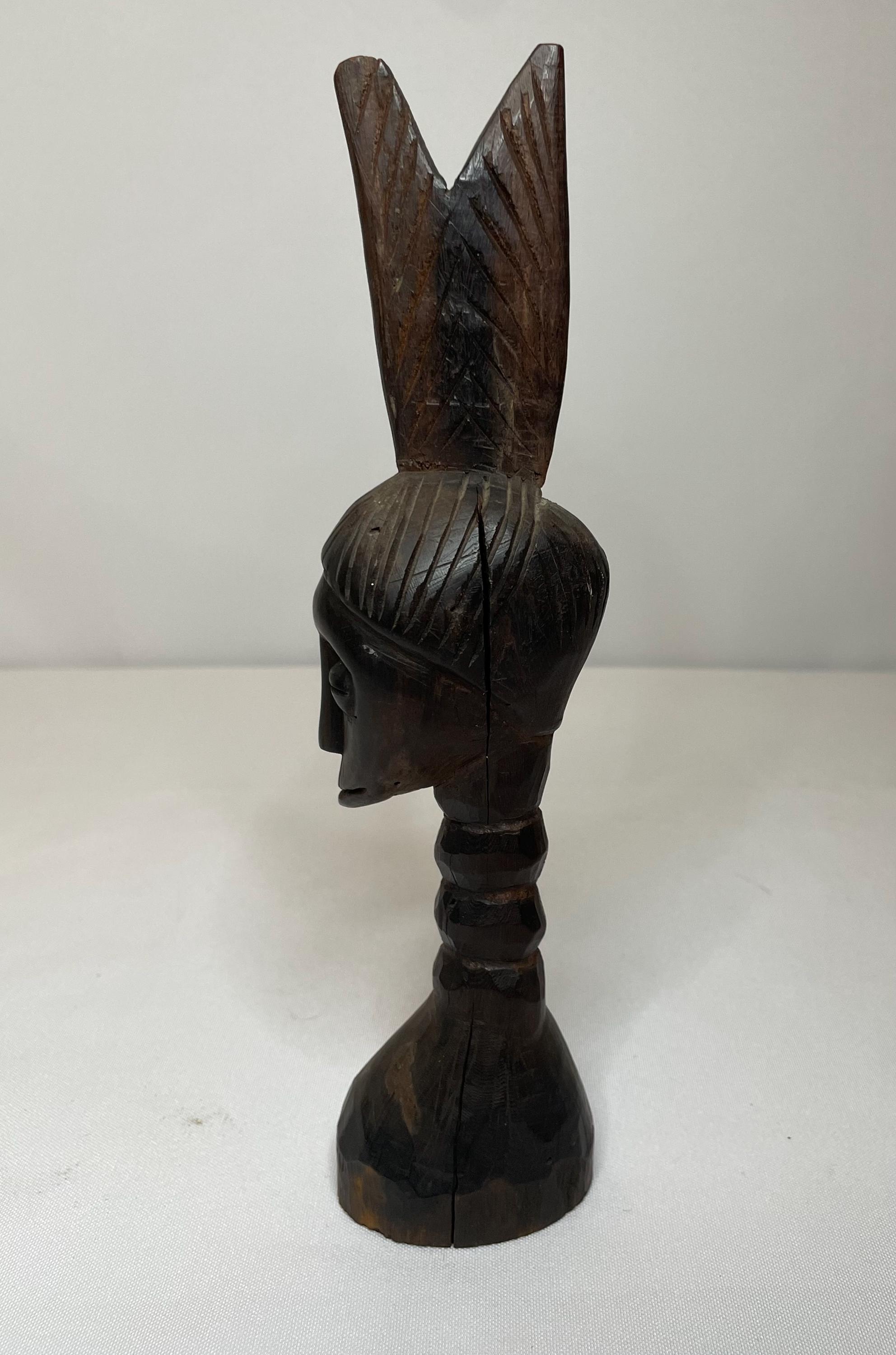 Mid 20th Century Vintage Tribal Wood Carved Figure Statue - Etsy