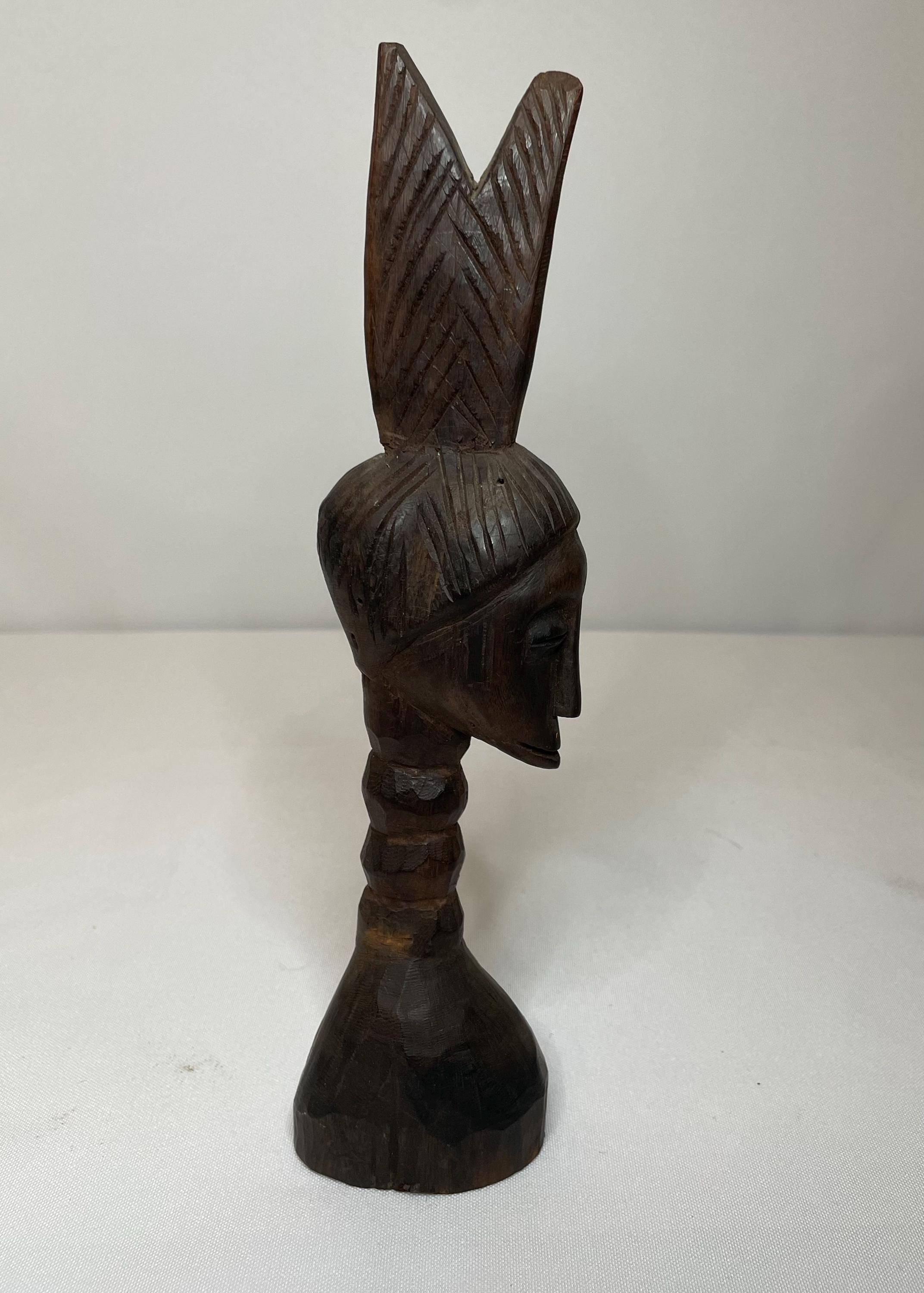 Mid 20th Century Vintage Tribal Wood Carved Figure Statue - Etsy