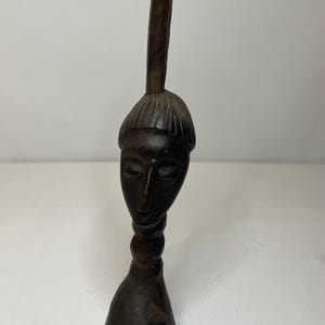 Mid 20th Century Vintage Tribal Wood Carved Figure Statue - Etsy