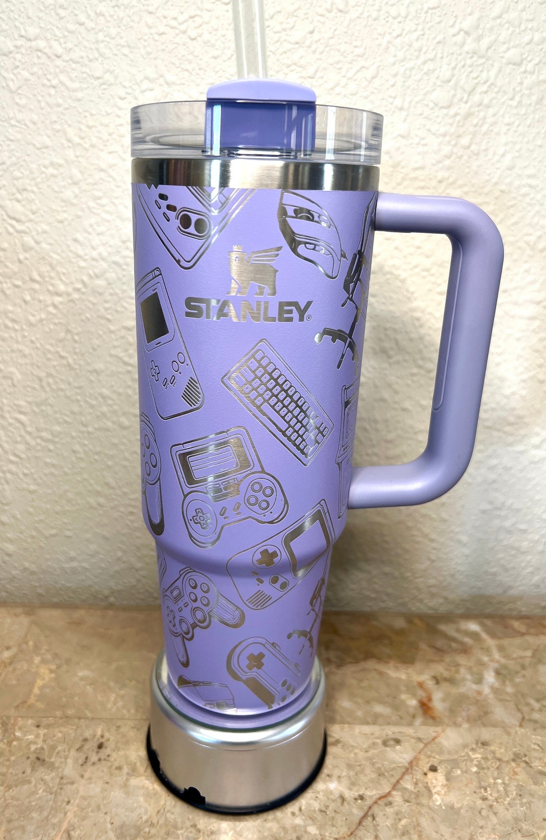 Gamer Laser Engraved Stanley Quencher: 40 Oz Travel Tumbler - Etsy