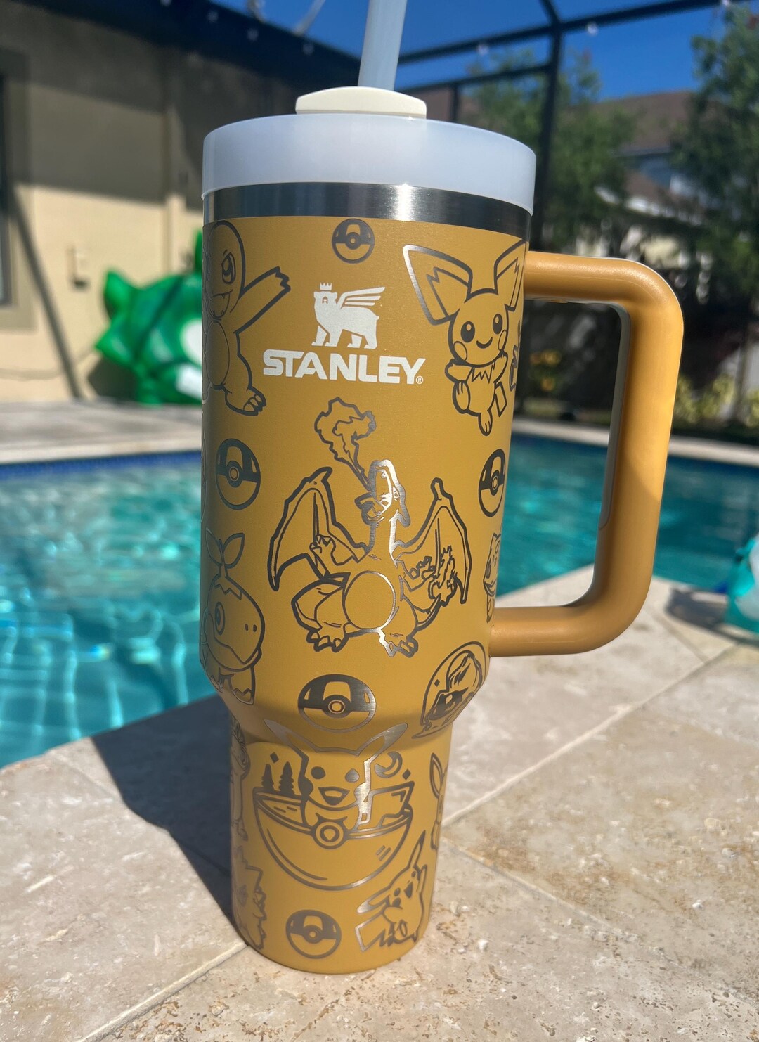 Pokémon -40 Oz Stanley Quencher H2.0 Travel Tumbler Engraved, Gifts for ...