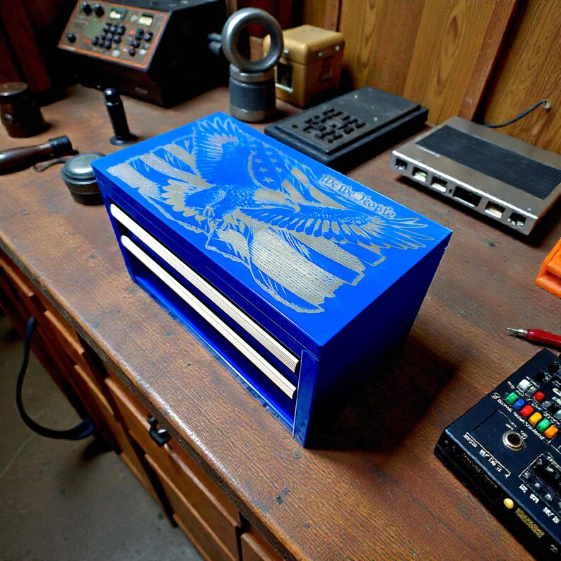 LASER ENGRAVED Kobalt or US General Mini Toolbox, Gift for Him/her ...