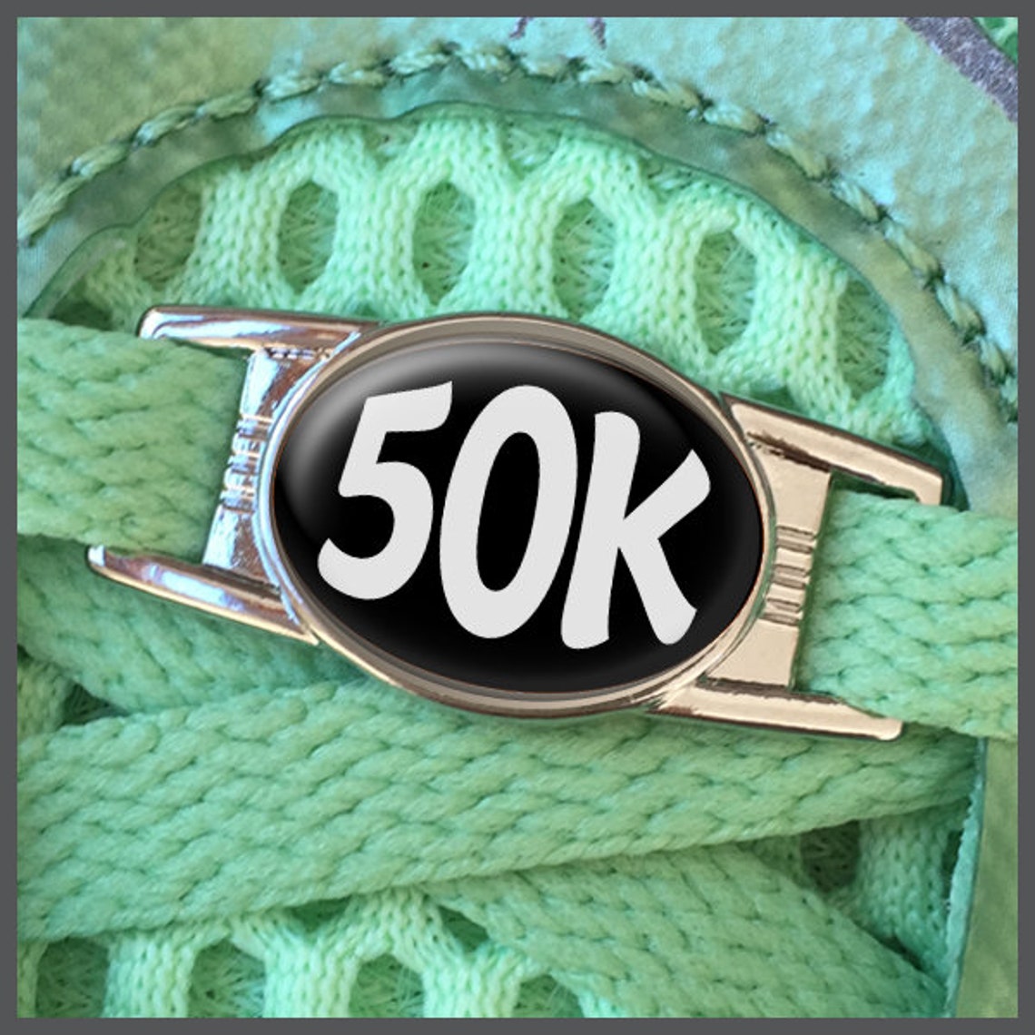 Race Distance 50K Ultra Marathon Fancy Font Shoe Lace Tag | Etsy