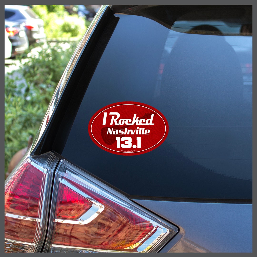 I Rocked Rnr Rock and Roll 13.1 Half Marathon Removable Sticker Decal ...