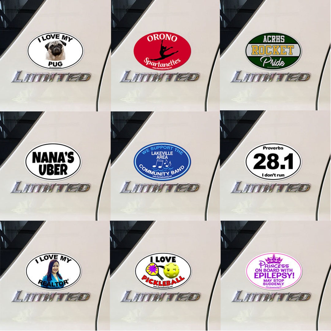 Custom Car Magnets NO MINIMUM ORDER Your Logo or Custom Design Quantity ...