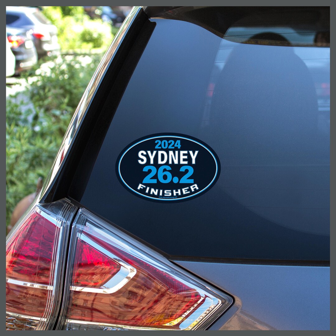 Sydney Australia Marathon 26.2 Finisher Removable Window Bumper Sticker ...
