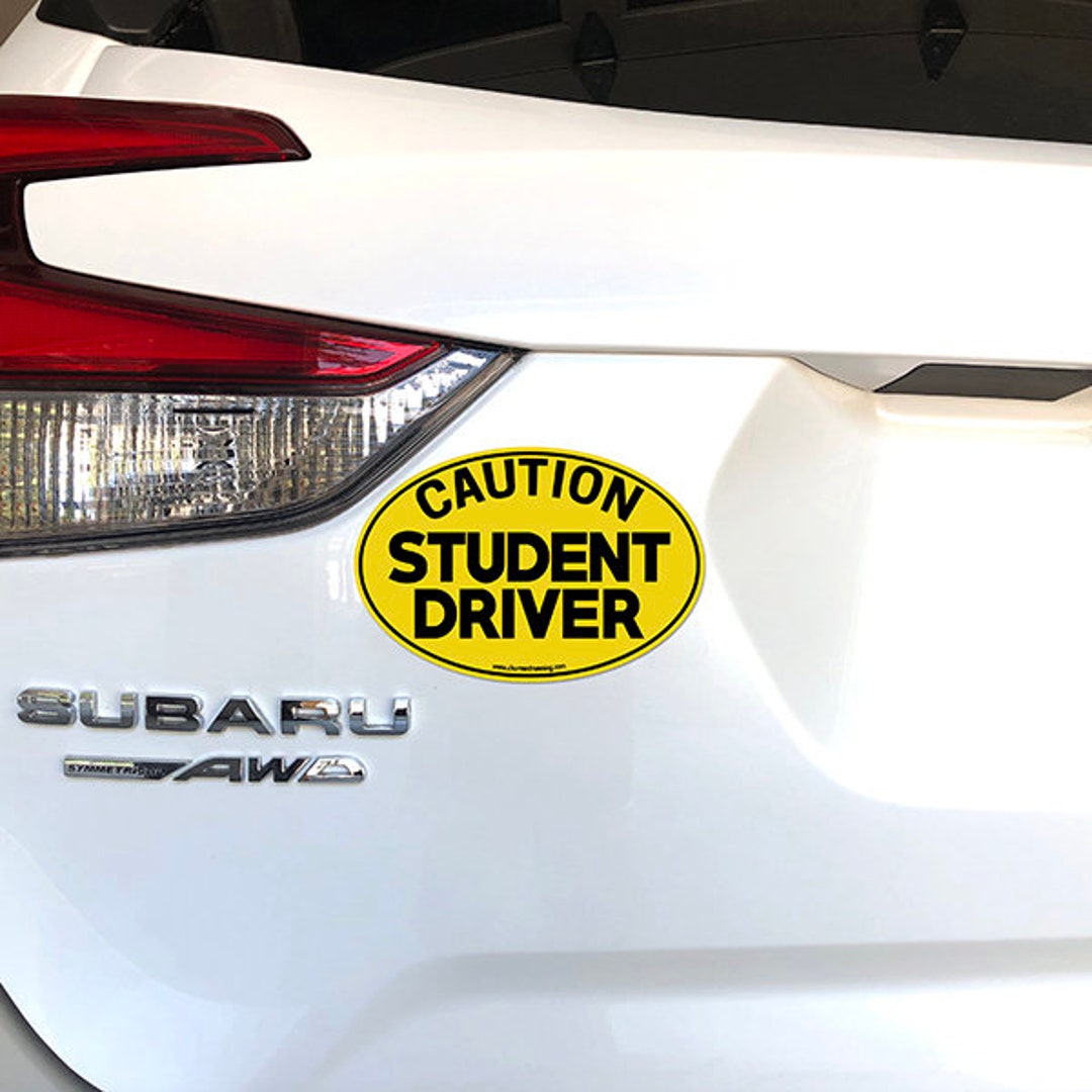 CAUTION Student New Driver Car Magnet for Student Drivers Running Gifts ...