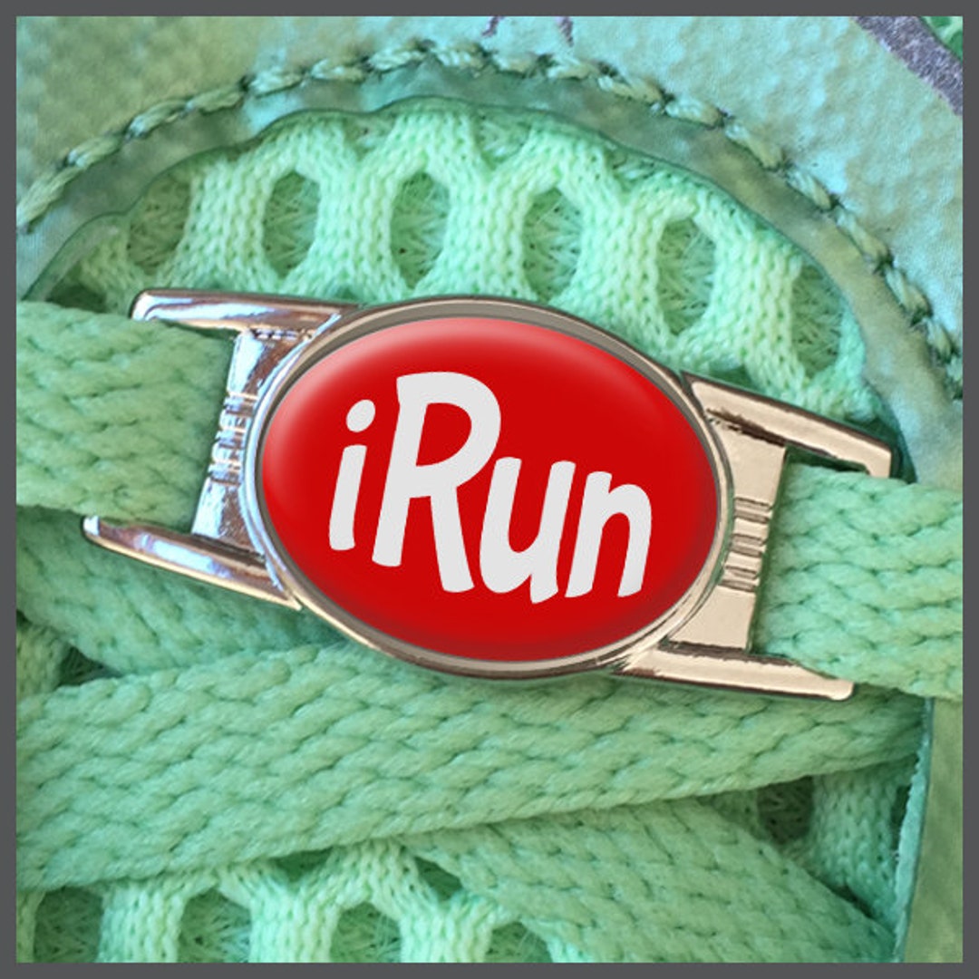 Irun I Run Shoe Lace Tag Runners Shoelace Sneaker Shoe Charm or Zipper ...