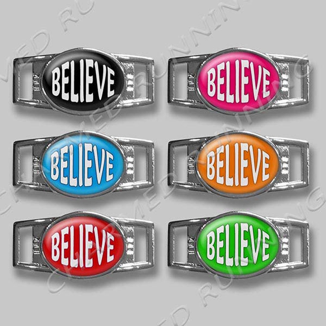 BELIEVE Running Marathon 5K 10K Hand Crafted Runner Shoelace Running ...