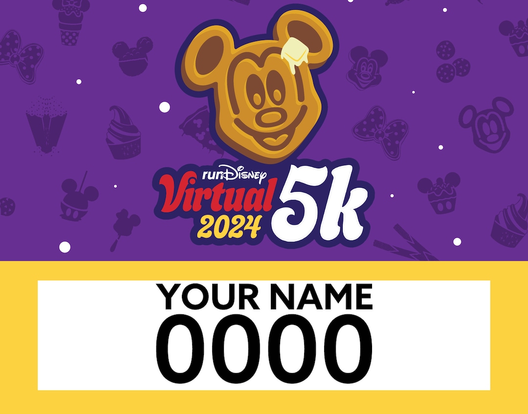 I Will Print Your 2024 Run Disney Rundisney Virtual Summer Run PDF Bib ...