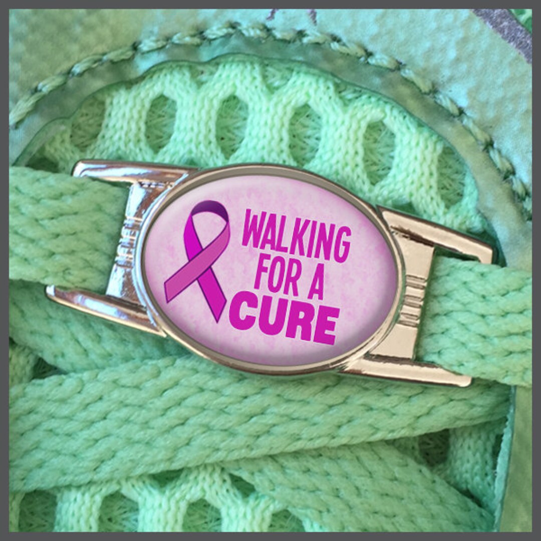 Walking for A Cure Cancer Ribbons Running Runners Shoelace Sneaker Shoe ...