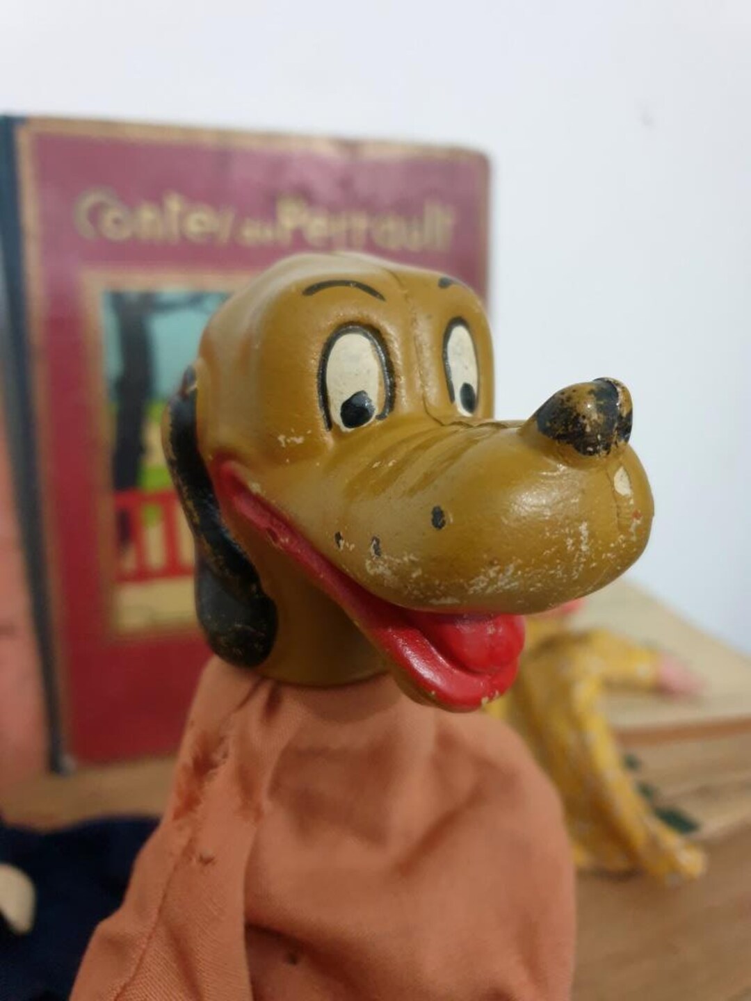 Antique Toy Puppet Walt Disney Pluto - Etsy
