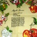 Vintage Apples Tea Towel Retro Apple Snow Recipe Dish Cloth Granny ...