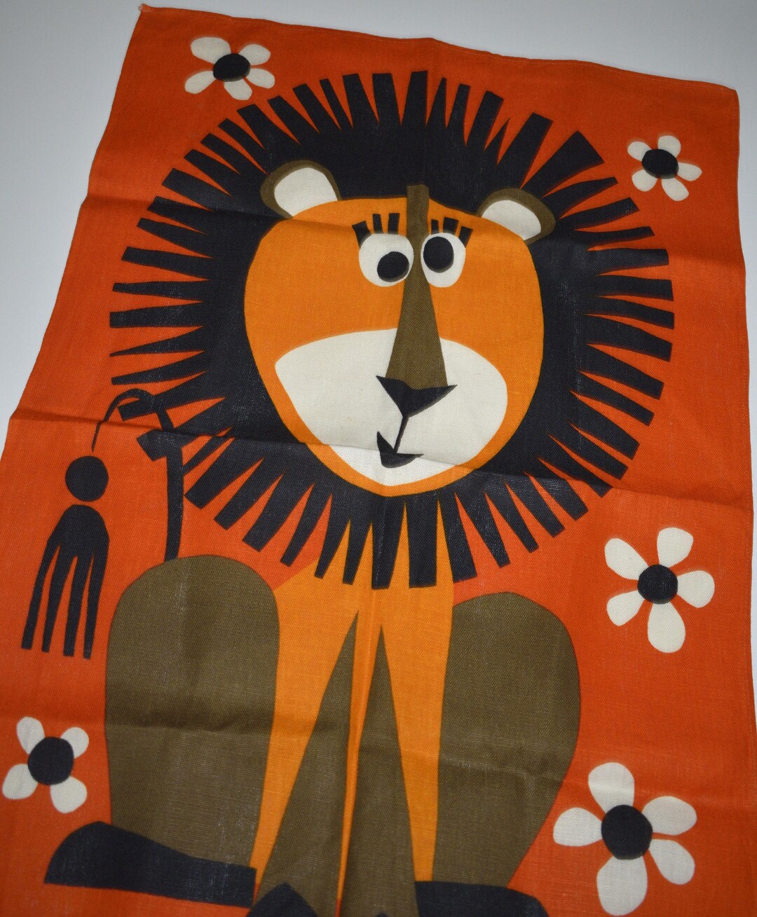 Vintage Leo Lion Psychedelic Zodiac Tea Towel - Retro Star Signs ...