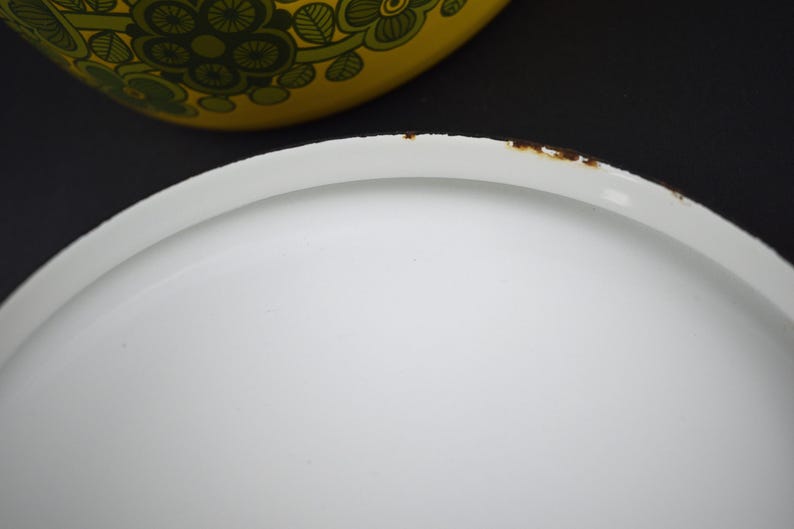 Vintage Arabia Finel Kalas Primavera Enamel Casserole Pot With Lid ...