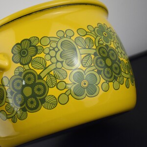 Vintage Arabia Finel Kalas Primavera Enamel Casserole Pot With Lid ...