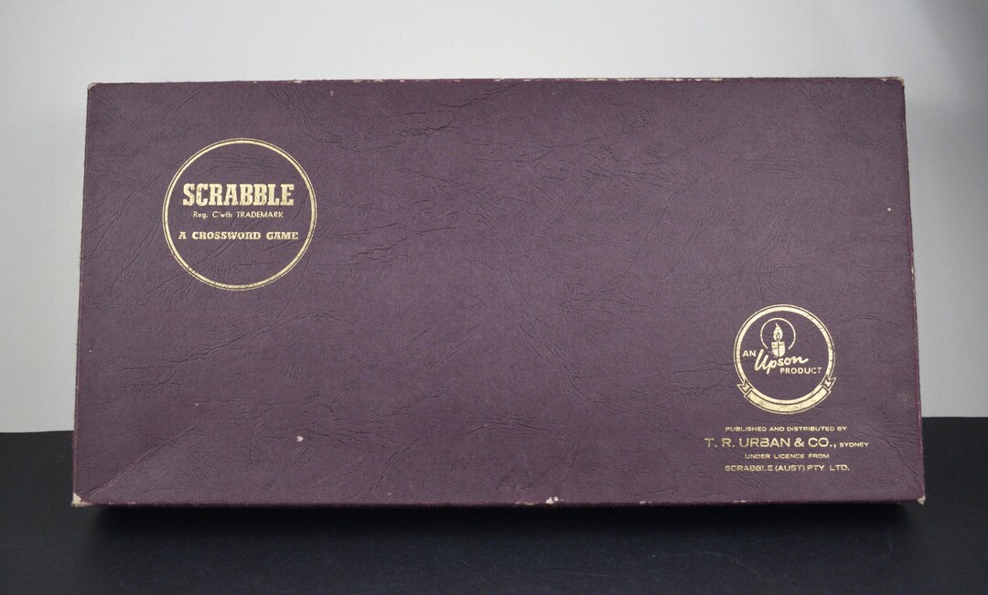 Vintage Scrabble Board Game - Murfett Crossword Game Complete - Made in ...