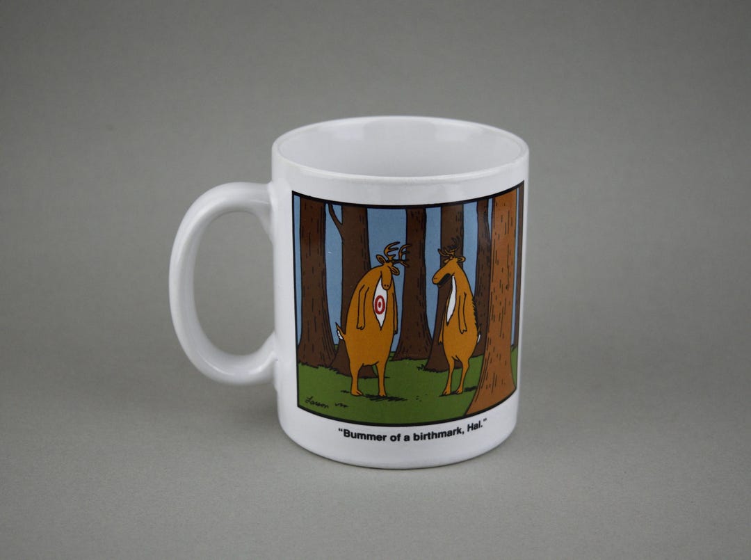 Vintage the Far Side Frog Bummer of a Birthmark Hal Mug Gary Larson ...