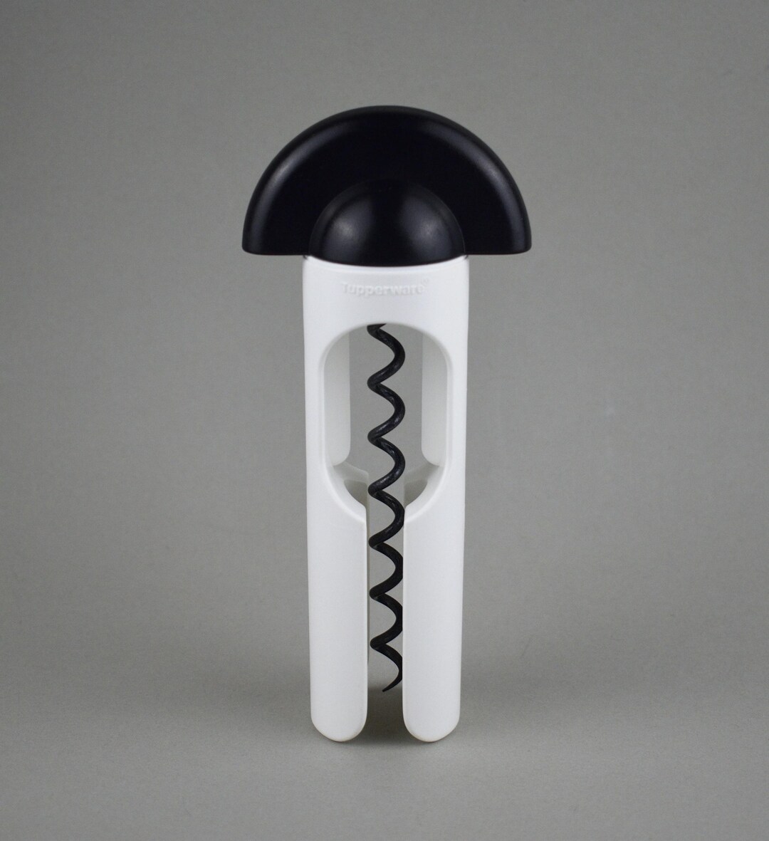 Vintage Tupperware Black & White Uplifter Corkscrew - Modern Design ...