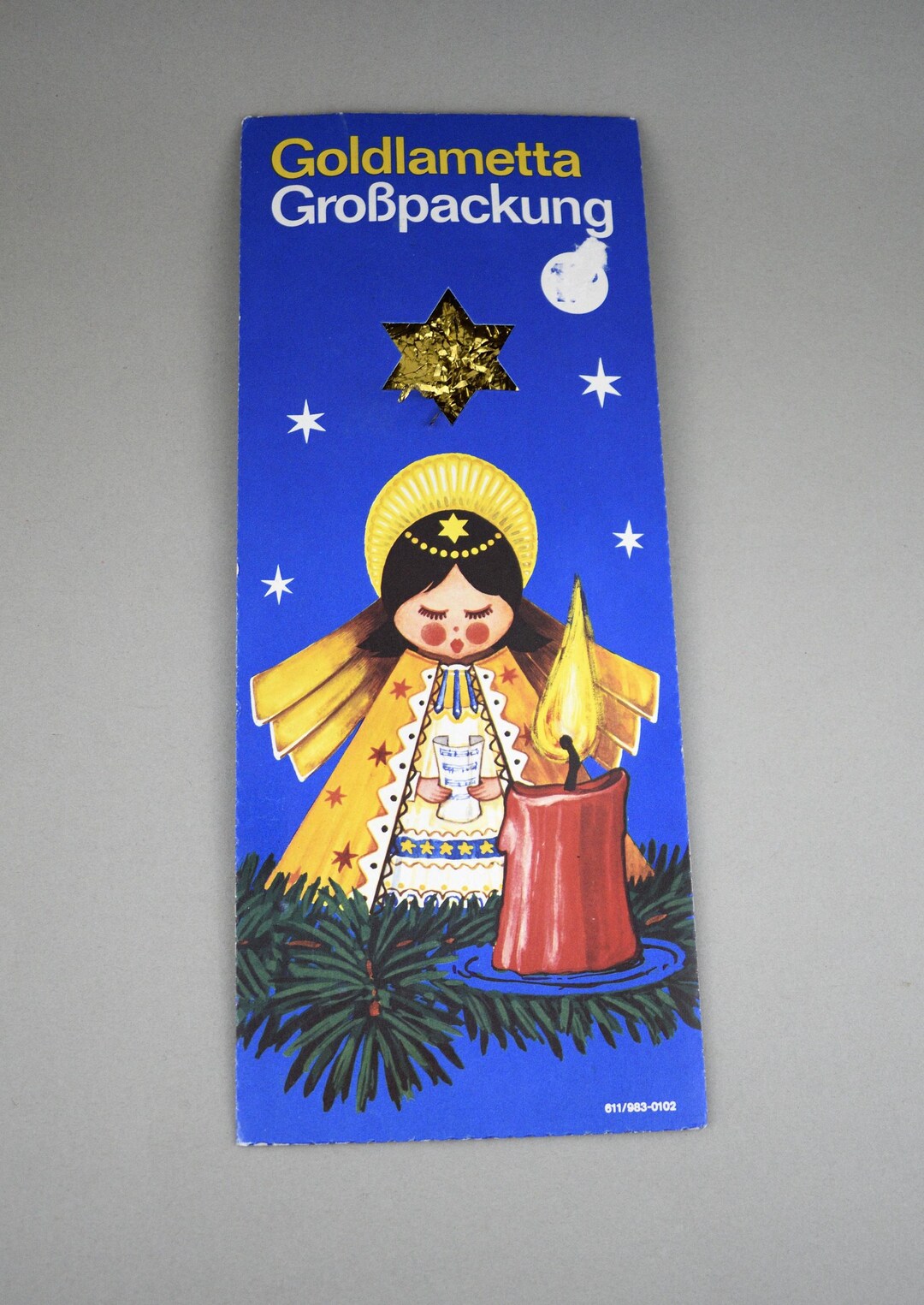 Vintage German Christmas Gold Stanniol Lametta - Real Metal Tinsel ...